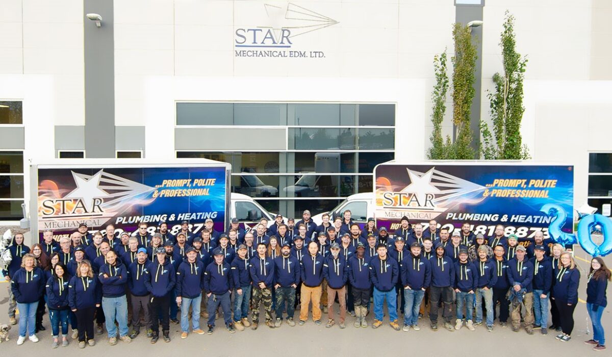 Star Mechanical Edmonton Staff Donates $6,000 to Food Bank - Qualico